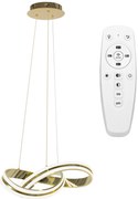 Toolight Moderní stropní svítidlo LED + PILOT APP818-CP Gold