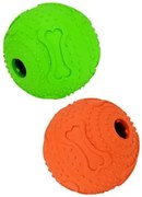 Trixie GmbH a Co.KG Hračka pes Míč s otvorem na krmivo 6,5cm oranžová TR