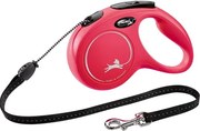 Flexi Classic NEW M lanko 5 m červené 20 kg