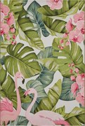 Kusový koberec Flair 105614 Tropical Flamingo Multicolored – na von aj na doma, 240x340, viacfarebná, chodba / predsieň, Hanse Home