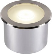 LA 1006106 DASAR FLAT 120 EL zápustné zemní svítidlo z nerezové oceli 7 W 3000 K - BIG WHITE (SLV)