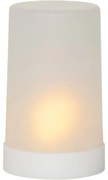 Bílá LED světelná dekorace Star Trading Flame Candle, výška 14,5 cm