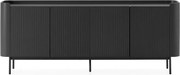 Černá komoda 200x80x40 cm Willa – MOME