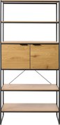 Knihovna v dekoru dubu v přírodní barvě 90x190x40 cm Cesura – Unique Furniture