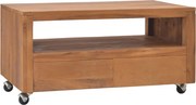 TV skříňka s kolečky 80 × 50 × 42 cm masivní teakové dřevo 326130