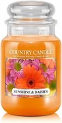 Sunshine & Daisies – Country Candle – velká vonná svíčka se dvěma knoty