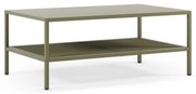 Zelený kovový konferenční stolek 60x100 cm Fayna – Marckeric