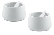 Porcelánové dózy se lžičkami Nordic Jars - set 2 k Skagerak