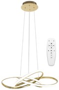 Toolight Moderní stropní svítidlo LED + PILOT APP815-CP Node Gold