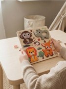 Sinsay - Dřevěné puzzle s motivem zvířat 5 ks - vícebarevná