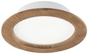 LED Podhledové svítidlo WOODY SPOT LED/16,5W/230V 4000K ořech pr. 18,5 cm
