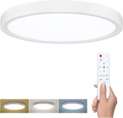 LED stropní světlo s dálkovým ovládáním Estela nastavitelné - průměr 30 cm, bílá