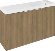 Sapho Latus - Umyvadlová skříňka X 79x50x22 cm, 2x dvířka, dub cuneo LT110-SET09