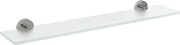 Sapho X-Round - Polička, délka 50 cm, mléčné sklo/chrom XR009-04