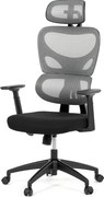 Ergonomická kancelářská židle LEXON - šedá síťovina