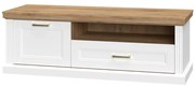 Tv Stolek Tara TV1K1F white/pacific walnut