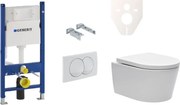 Cenově zvýhodněný závěsný WC set Geberit do lehkých stěn / předstěnová montáž + WC SAT Brevis SIKOGES5W0