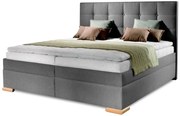 ND Murano Boxspring 160x200cm šedá