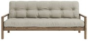 Béžová lněná rozkládací pohovka 205 cm Knob – Karup Design