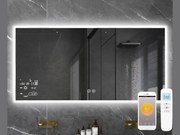 Chytré infra zrcadlo SMART MIRROR 500W | Výhřevnost 9 m2 | 120x60 cm | WiFi termostat | Dálkové ovládání | LED světlo | Zrcadlo na šířku