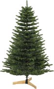 HOMCOM Umělý vánoční stromek 180 cm, jedle Fraser s dřevěným stojanem, 988 realistických špiček větviček pro domácnost a kancelář, zelený