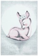 Ayyildiz, Dětský kusový koberec Bambi 850 pink, 120x170, růžová, dětský pokoj