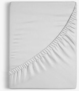 Goldea bavlněné napínací prostěradlo - světle šedé 80 x 160 cm