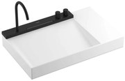 Hansgrohe Avalegra - Umyvadlo 78x48 cm, s termostatickou baterií a sprškou, 2 proudy, bez přepadu, matná černá 22473670
