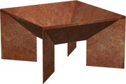 Fokus Zahradní ohniště 50 x 50 x 30 cm, corten CORGARDEN 1016