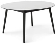 Kulatý rozkládací jídelní stůl s bílou deskou a přídavnou deskou ø 135 cm Meza – Hammel Furniture