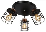 Černé kovové stropní svítidlo Glob – Candellux Lighting