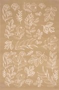 Koberec Agnella Agnus Herbarium tmavě béžový