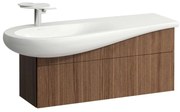 Laufen Il Bagno Alessi - Umyvadlová skříňka, 100x32x34 cm, 1 zásuvka, Noce canaletto H4304210976301
