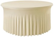 Elastický ubrus SKIRTING na kulatý stůl 152 cm Barva ubrusu: ŠAMPAŇ / CHAMPAGNE