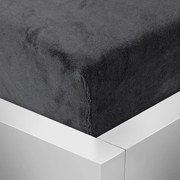 TP Mikroplyšové prostěradlo 90x200 Elegance - Černá