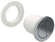 Geberit - Oddálené ovládání typ 10, pneumatické, pro 2 množství splachování, kartáčovaná nerez 116.057.SN.1