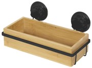 Compactor Bestlock - Polička 28x15x13 cm, bambus/černá RAN10211
