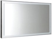 Sapho, LUMINAR LED podsvícené zrcadlo v rámu 1200x550mm, chrom, NL560