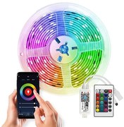 SOLIGHT Wifi Smart LED světelný pásek, RGB+CCT, 5m, adaptér, dálkový ovladač