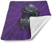 Sablio Deka pro miminko BLACK PANTHER z profilu Fialový - 80x100 cm