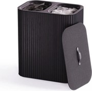 Černý bambusový koš na prádlo 2x45 l Tota Luxe – Joseph Joseph
