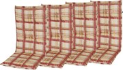 Doppler CLASSIC 9017 - set 4 ks polstrů na křeslo s vysokým opěradlem