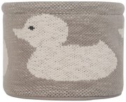 Béžový bavlněný organizér Kindsgut Duck, ø 16 cm