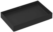 Hansgrohe Xuniva Evo E - Umyvadlo na desku, 65x40 cm, bez přepadu, bez otvoru pro baterii, matná černá 60326670