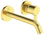 Ideal Standard Joy - Umyvadlová baterie pod omítku, výtok 18 cm, 2-otvorová instalace, Brushed Gold A7378A2