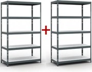 Policový regál 1+1 ZDARMA, 1966x1200x600 mm, nosnost 280kg