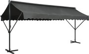 Volně stojící markýza 500 x 300 cm antracitová 145887