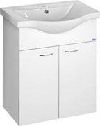 Aqualine Aqualine, KERAMIA FRESH umyvadlová skříňka 60,6x74x33,7cm, bílá, 50063A