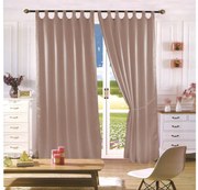 TOP Saténové závěsy Home Art - 2 kusy Cappuccino 150x160