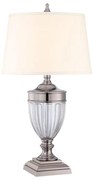 Quoizel QZ-DENNISON-PN - Stolní lampa DENNISON 1xE27/60W/230V lesklý chrom